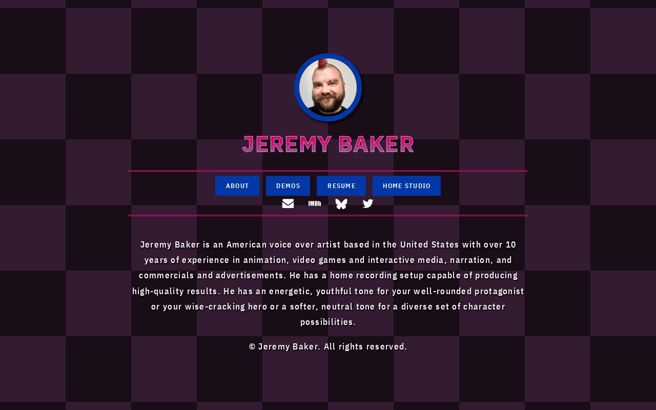 Jeremy Baker Voice Actor